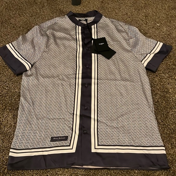 Balmain | Shirts | Balmain Button Down Tee | Poshmark